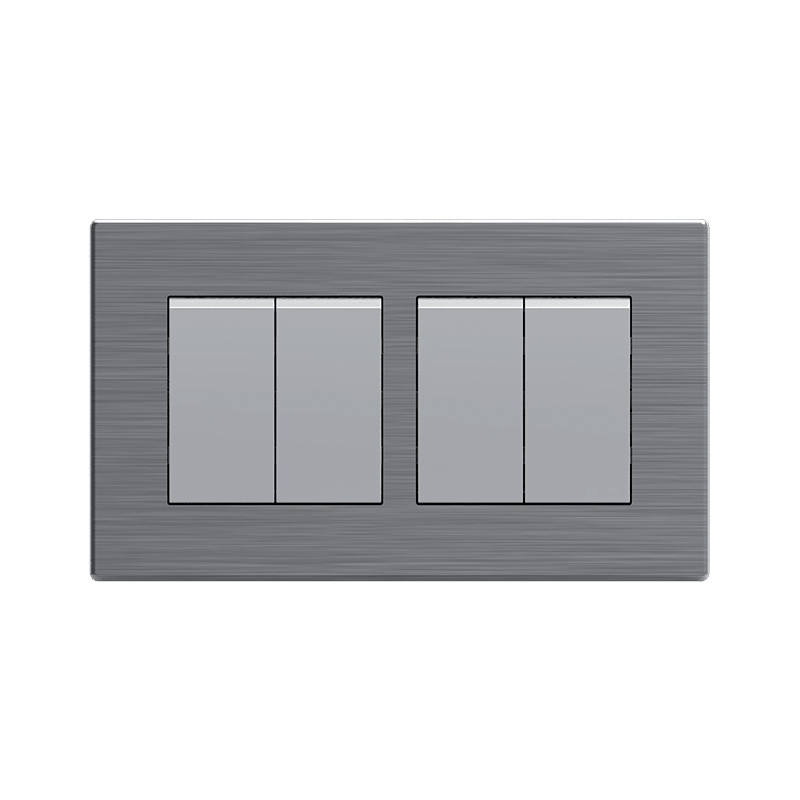 LONDON FOUR BIG BUTTONS TWO WAY SWITCH CHROME | ELMARK